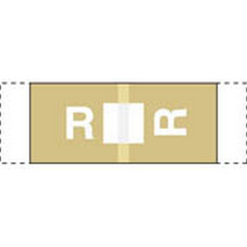 Col R Tab Compatible "R" Labels, Polylaminated Stock, 1/2 " X 1-1/2 ...