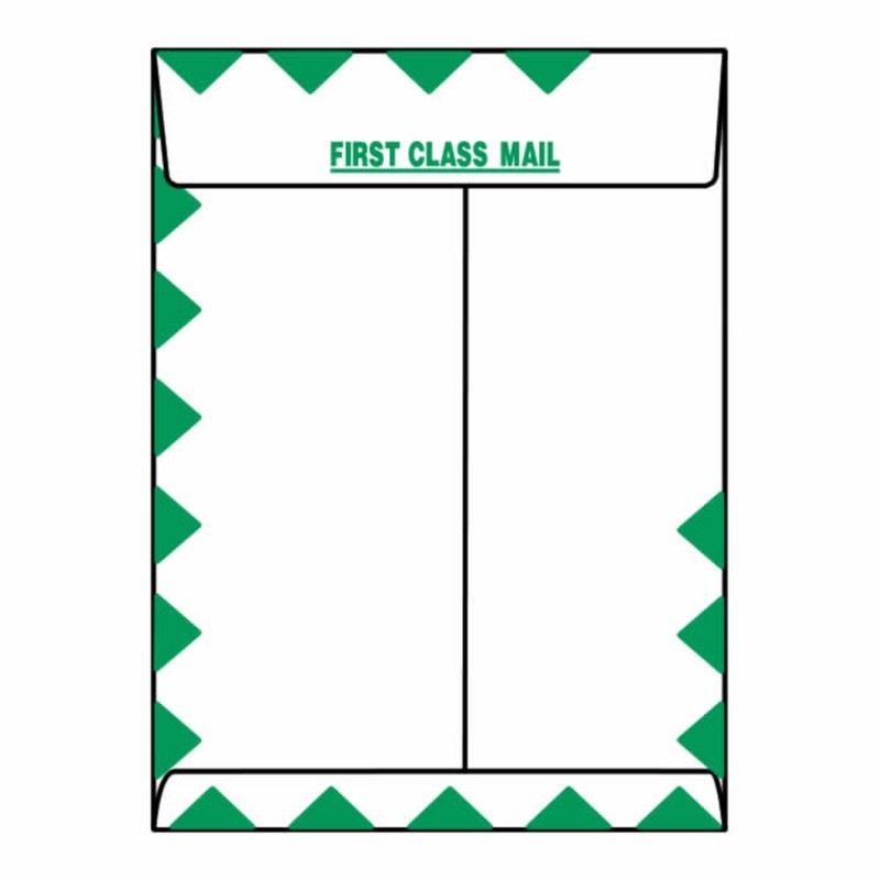 Open End First Class Catalog Envelopes, 10" x 13", 25#, Green Diamond ...