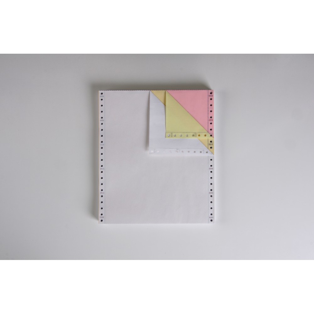 3-Ply Carbonless Paper, White/Canary/Pink, Form Size 9-1/2" x 11" (W x ...