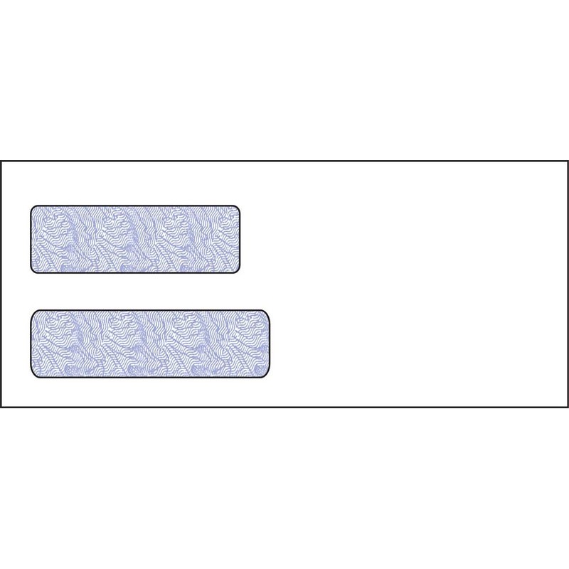 #10 Double Window Envelopes - White - 500 ct.