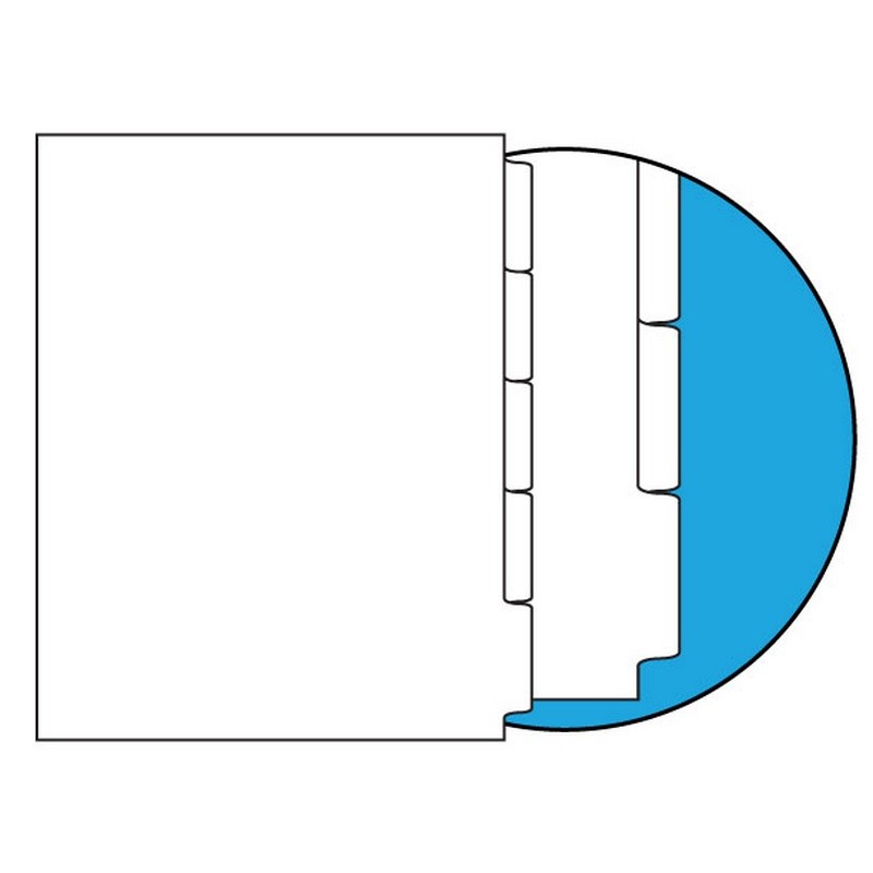 110#, 1/5 Cut, Single Reverse Collated (Backward), No Copier Mylar on ...