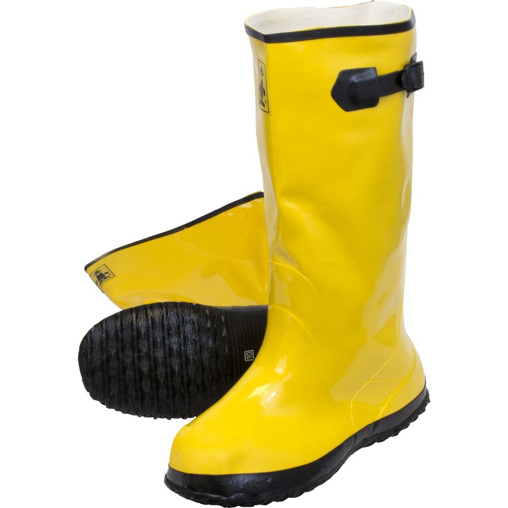 Size 9 Yellow Rubber Over The Shoe Slush Boots (1 Pair Per Package)