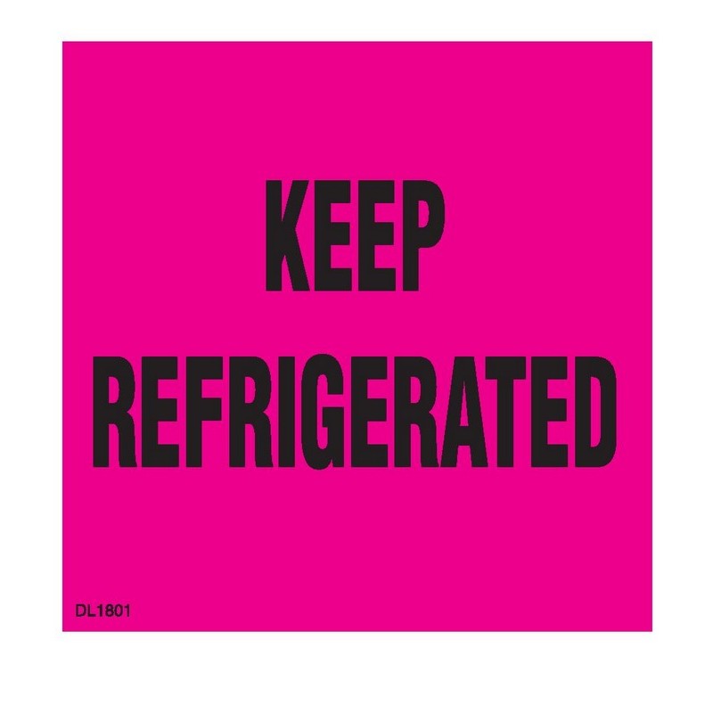 3" x 3" Keep Refrigerated Labels (500 per Roll)