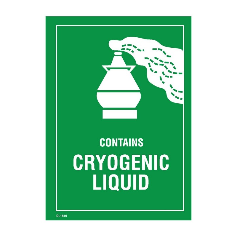 3" x 4-1/2" Cryogenic Liquid Labels (500 per Roll)