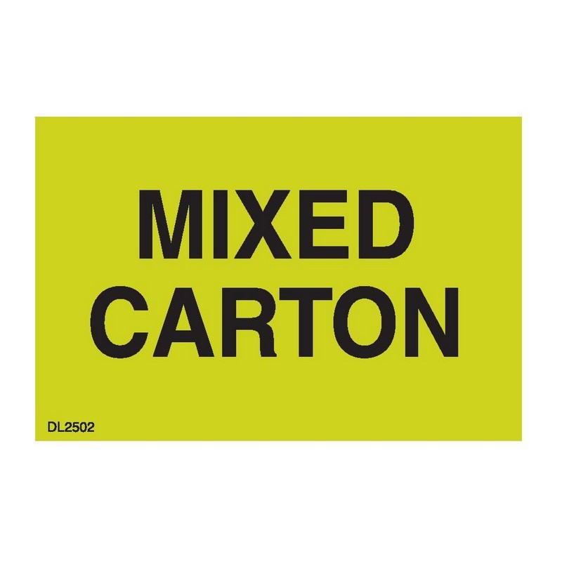 2" x 3" Mixed Carton labels (500 per Roll)