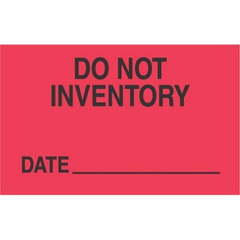 3" x 5" Do Not Inventory Date ____ Labels (500 per Roll)