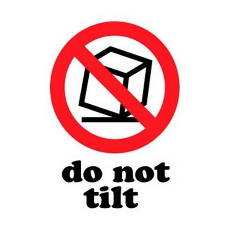 4" x 6" Do Not Tilt Labels (500 per Roll)