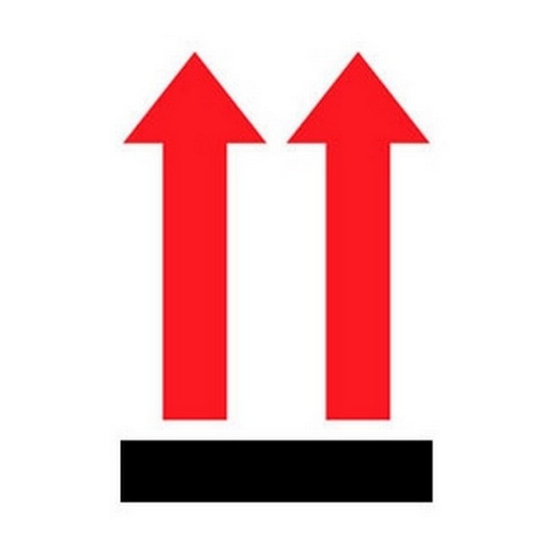 3" x 4" Arrows Up Labels (500 per Roll)