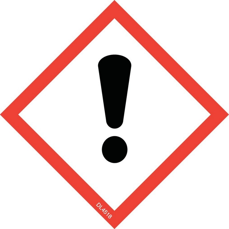 2" x 2" Hazcom-Exclamation labels (500 per Roll)