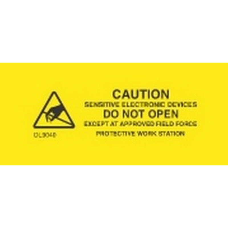 5/8" x 3" Caution Sensitive Electronic Devices Labels (500 per Roll)