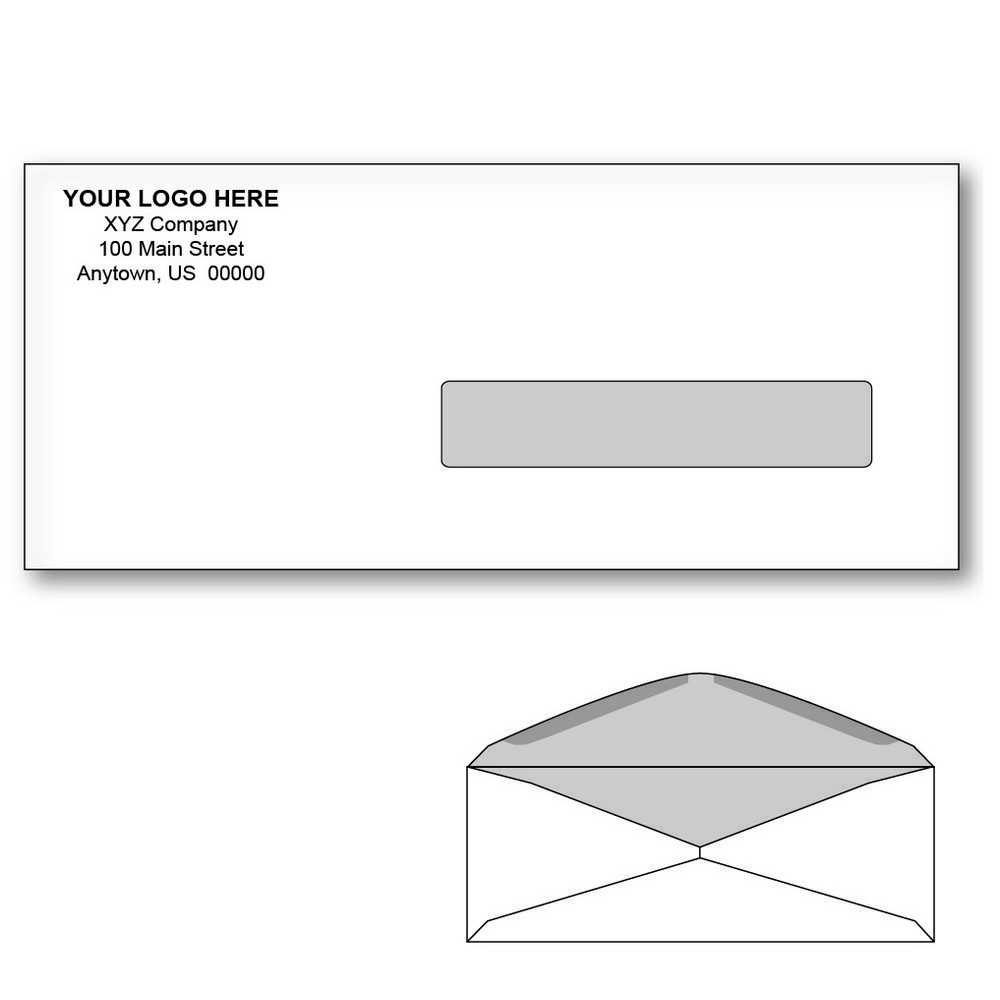 Custom Printed #10 CMS/HCFA Envelopes with Black Tint, 4-1/8" x 9-1/2 ...