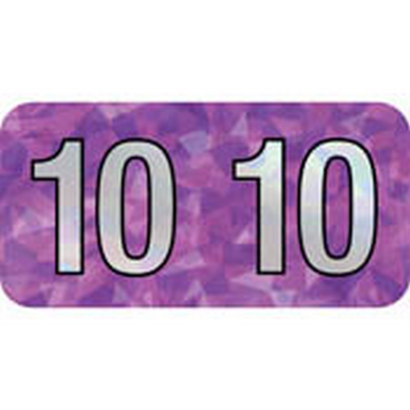 PMA Compatible Yearband Labels, Holographic colors, 1-1/2" X 3/4" - 500 ...