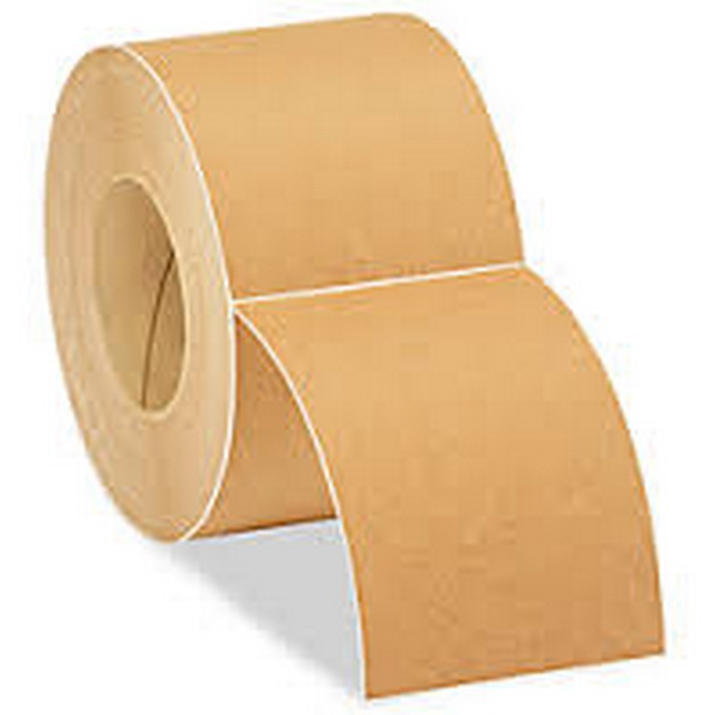 8" x 10" Kraft black out labels (250 per Roll)