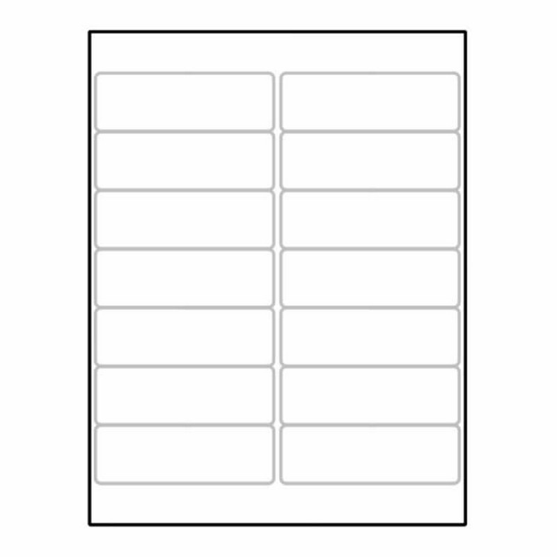 Laser Label Sheet, 4" x 1-1/3" Laser Finish, Flat Sheet and Pre-Die Cut ...