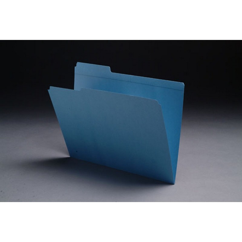 11pt Dark Blue Folders, 1/3 Cut TOP TAB - Assorted, Letter Size (Box of ...