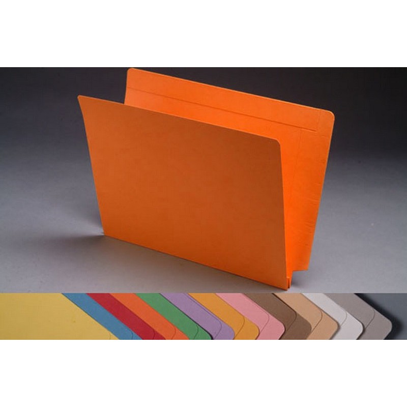 14pt Orange Folders, Full Cut 2-Ply END TAB, Letter Size, 1-1/2 ...