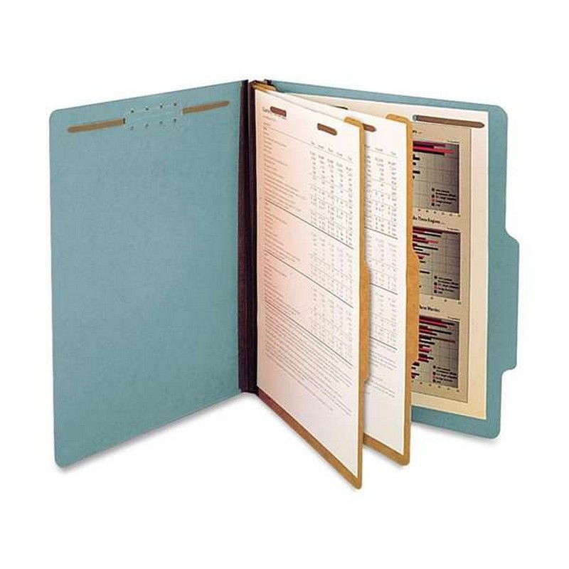 Pressboard Classification Partition Folder, 2 Dividers, 2" Expansion, 2 ...